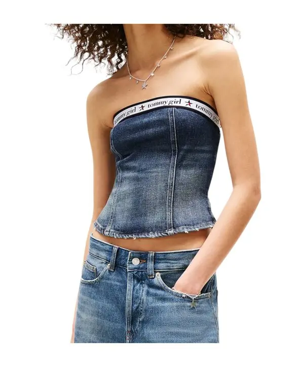 Tommy Hilfiger Strapless Tube Top Vest - Blue