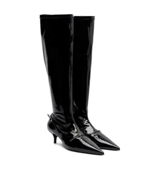 Magda Butrym Patent Leather Knee-high Boots