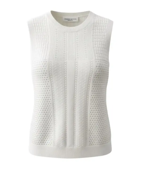 ROBERTO COLLINA Sleeveless Sweater - White