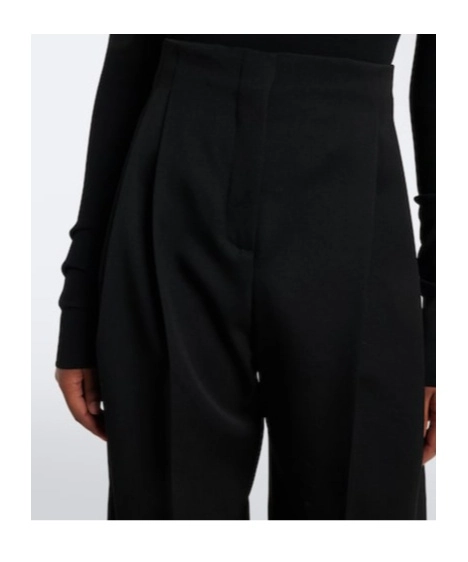 MUGLER Pleated Virgin Wool Wide-leg Pants
