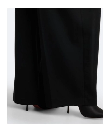 MUGLER Pleated Virgin Wool Wide-leg Pants