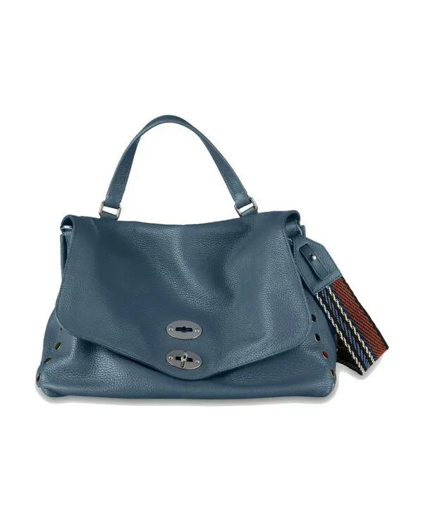 ZANELLATO Logo Shoulder Bag - Blue