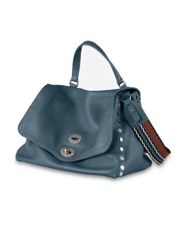 ZANELLATO Logo Shoulder Bag - Blue