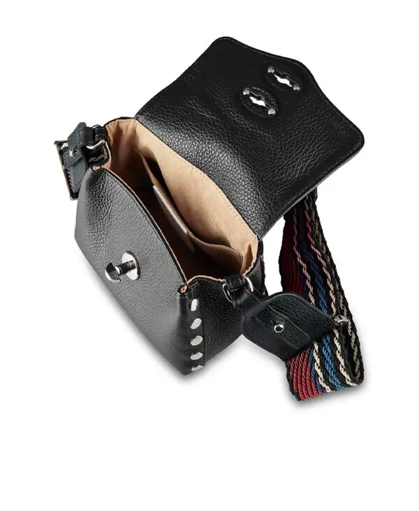 ZANELLATO Logo Shoulder Bag - Black