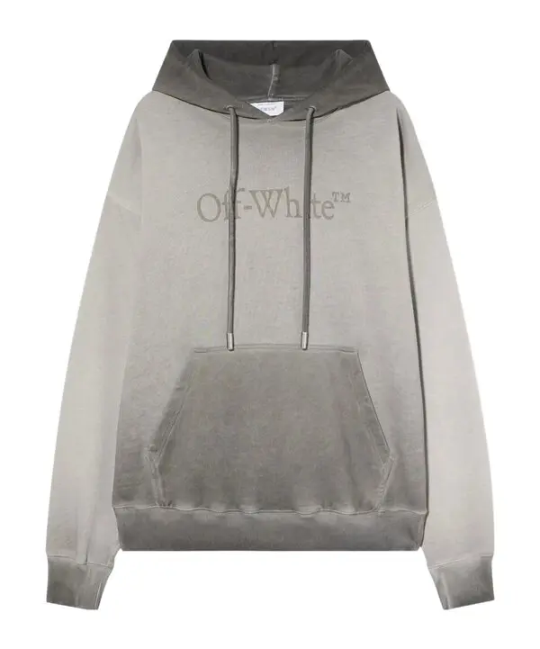Off-White Long Sleeve Hooded Sweatshirt