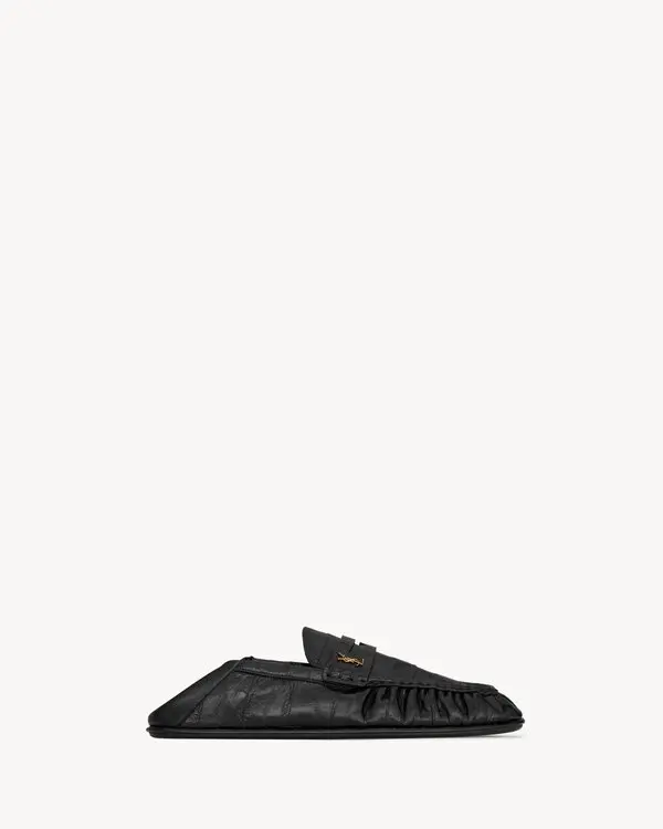 Saint Laurent Le Loafer Foldable In Eel