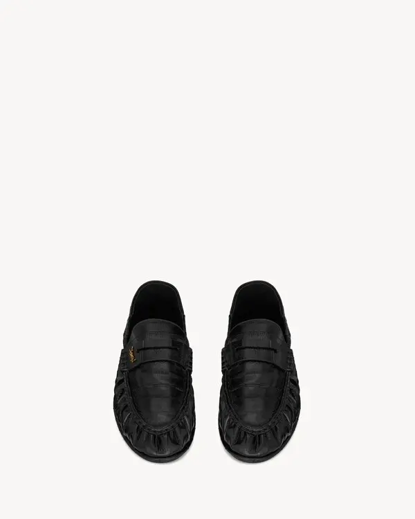 Saint Laurent Le Loafer Foldable In Eel