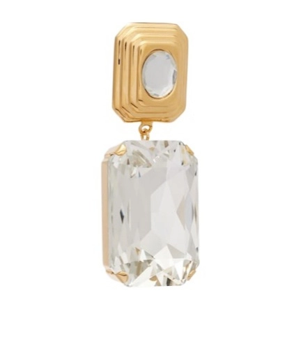 Alessandra Rich Crystal-embellished Clip-on Earrings
