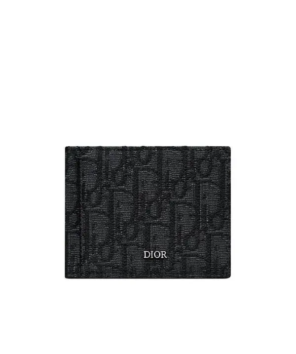 Dior Wallet With Bill Clip - Black