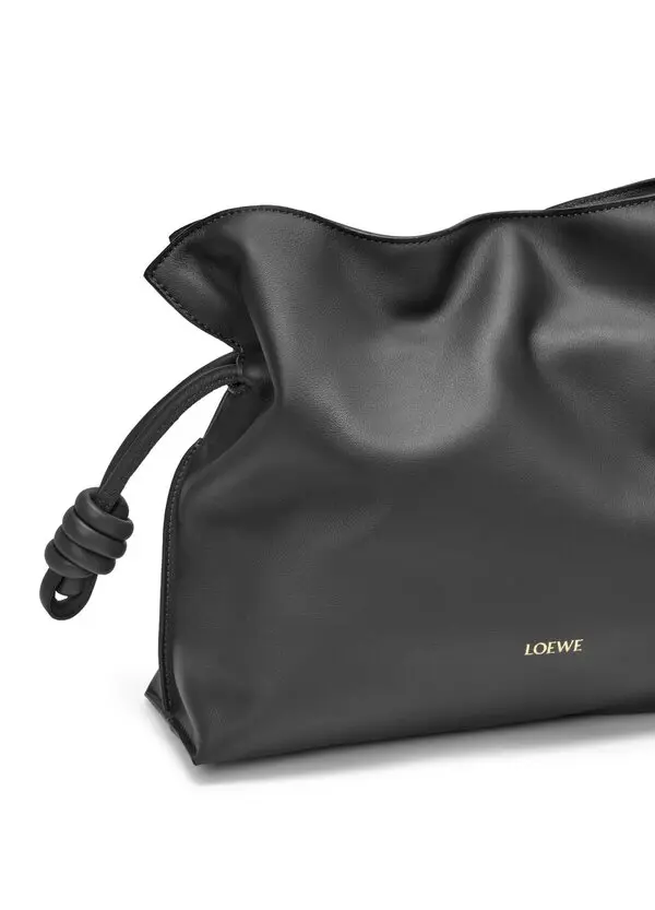 Loewe Medium Flamenco Clutch In Nappa Calfskin - Black
