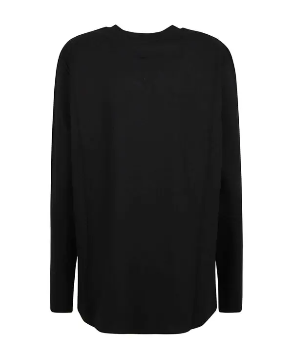 MSGM Logo Printed Long-sleeved T-shirt