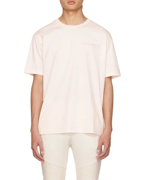 Balmain Cotton T-shirt With Small Logo