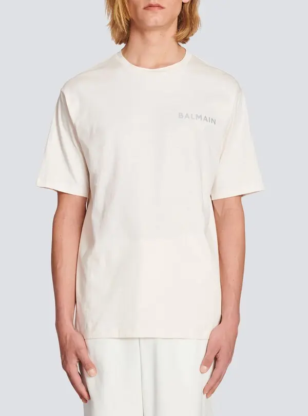 Balmain Cotton T-shirt With Small Logo