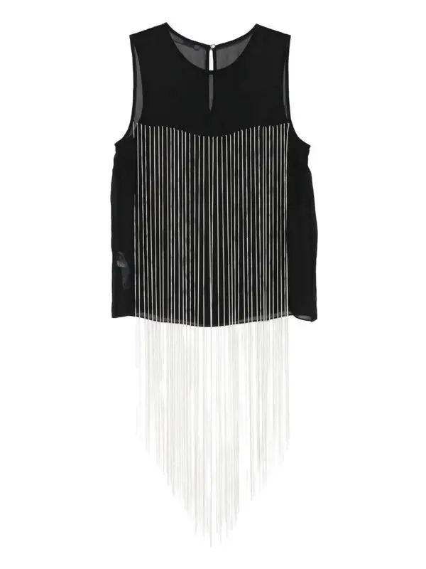 Patrizia Pepe Fringed Blouse
