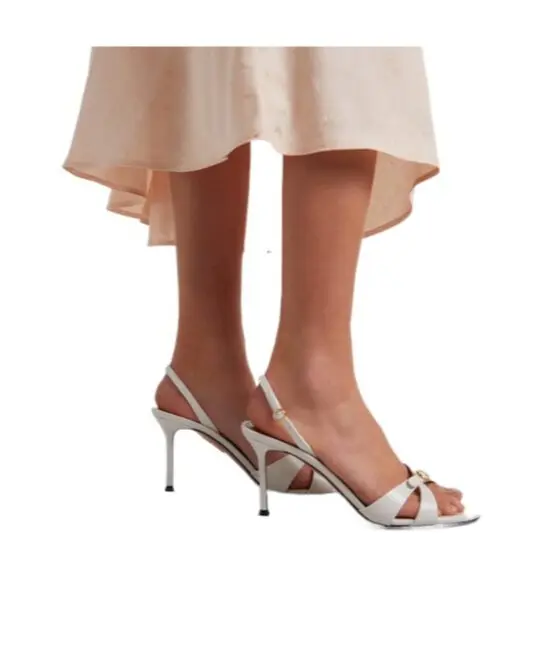 AQUAZZURA Leather Slingback Sandals