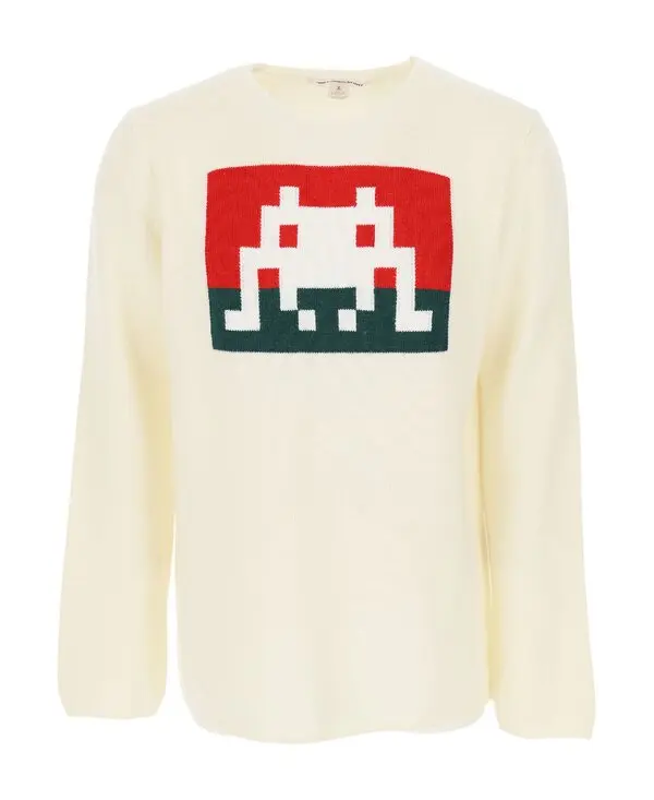 Comme Des Garçons Round-neck Knitted Pullover - Red