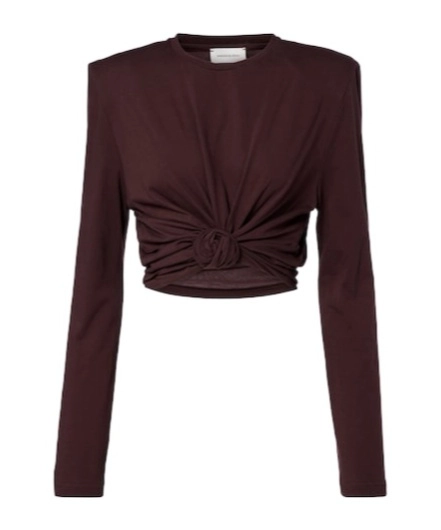 Magda Butrym Cotton-blend Jersey Crop Top