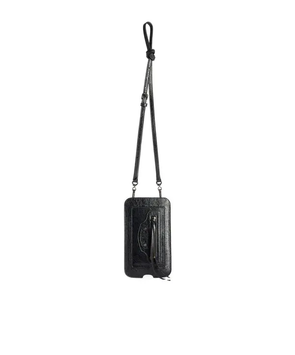 Balenciaga Le City Vertical Phone Holder - Black