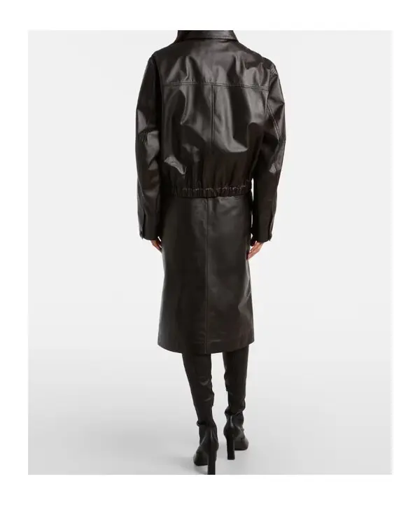 LEMAIRE Leather Midi Skirt
