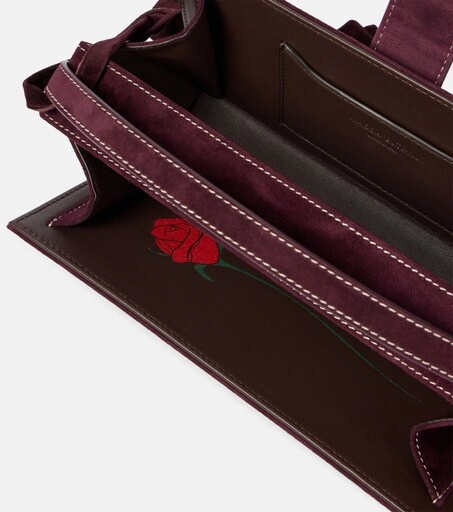Magda Butrym Apolonia Small Suede Clutch - Brown