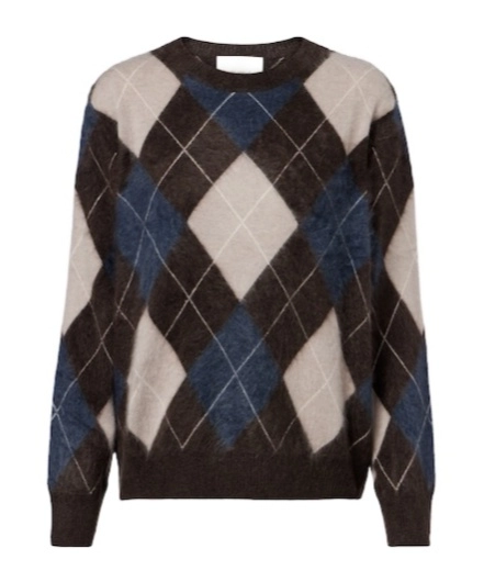 LISA YANG Margy Argyle Cashmere Sweater