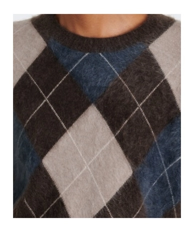 LISA YANG Margy Argyle Cashmere Sweater