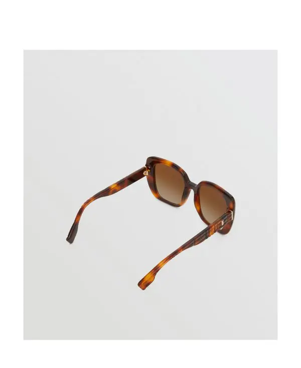 Burberry Tortoiseshell Oversized Square-frame Sunglasses