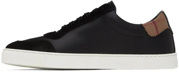 Burberry Vintage Check Leather And Suede Low-top Sneakers