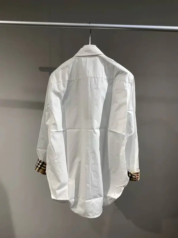 Burberry Button-collar Long-sleeved Shirt