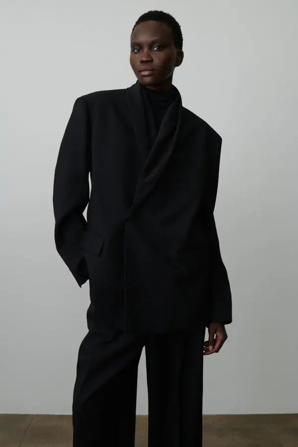 THE ROW Double-breasted Tuxedo Suit Coat