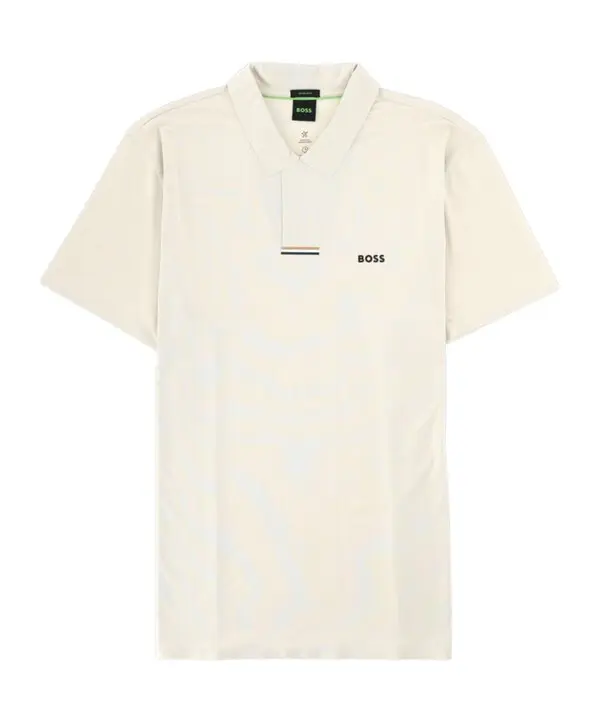 Hugo Boss Logo-print Short-sleeve Polo Shirt - Light Beige
