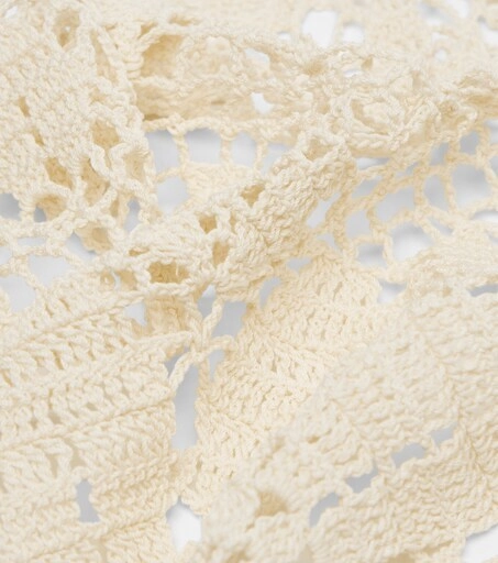 Magda Butrym Crochet Cotton Scarf - Nude