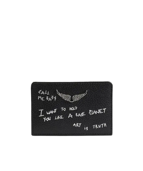 Zadig&Voltaire Zv Pass Graffiti Card Holder