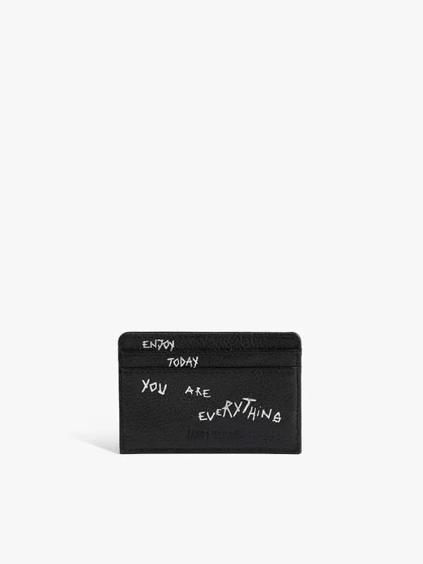Zadig&Voltaire Zv Pass Graffiti Card Holder