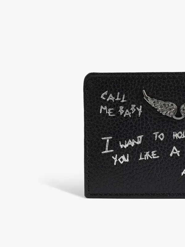Zadig&Voltaire Zv Pass Graffiti Card Holder
