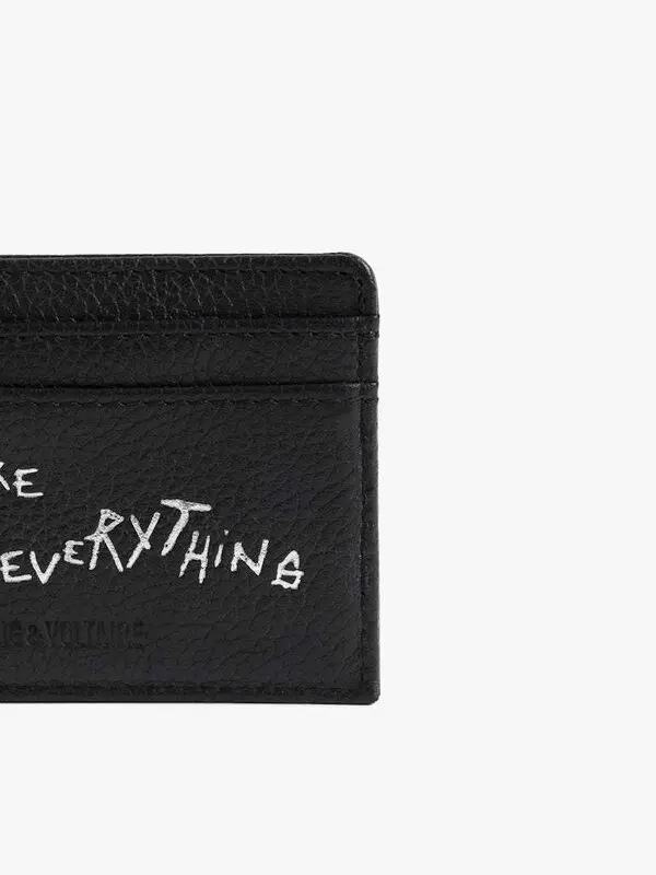 Zadig&Voltaire Zv Pass Graffiti Card Holder