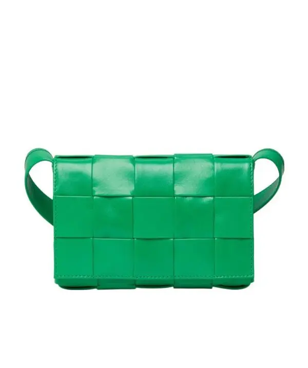 Bottega Veneta Logo Shoulder Bag - Green