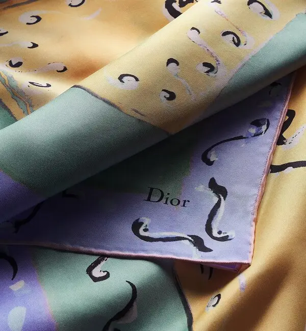 Dior Dioriviera Asymmetrical Silk Top