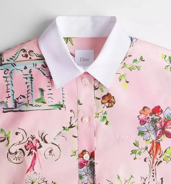 Dior Dioriviera Tied Cropped Blouse