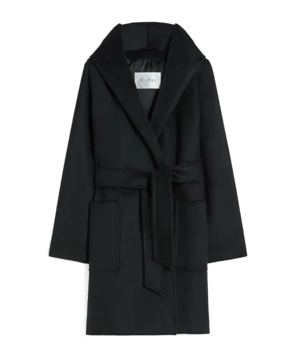 Max Mara Camel Robe Coat - Black
