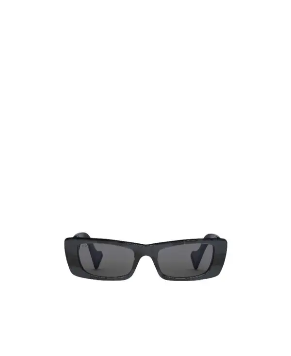 Gucci Gg Rectangular Sunglasses - Black