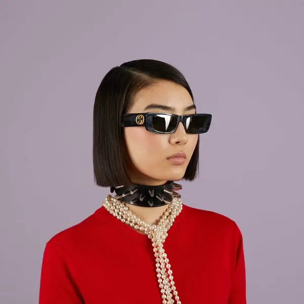 Gucci Gg Rectangular Sunglasses