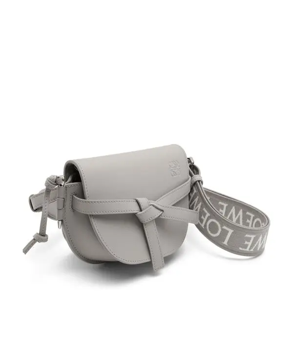 Loewe Mini Gate Dual Bag In Soft Calfskin And Jacquard