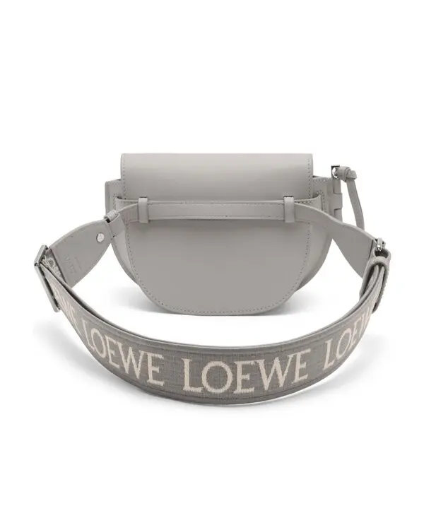 Loewe Mini Gate Dual Bag In Soft Calfskin And Jacquard