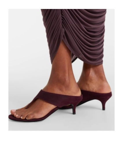 Magda Butrym Suede Thong Sandals