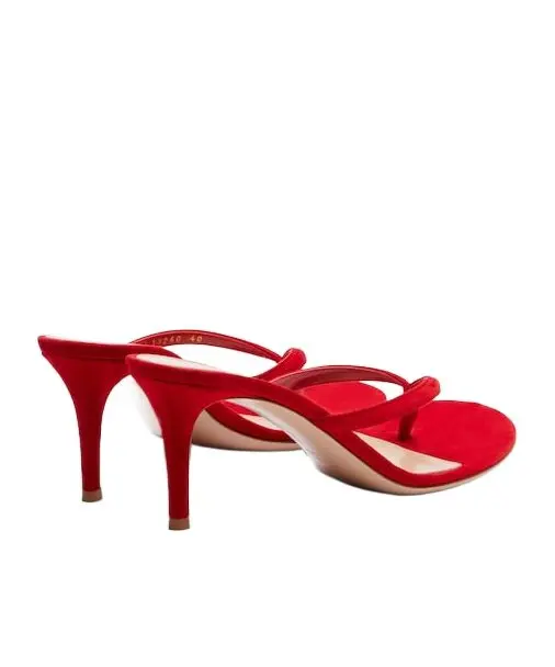 GIANVITO ROSSI Calypso Suede Thong Sandals