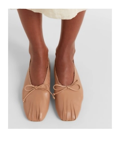 Magda Butrym Leather Ballet Flats