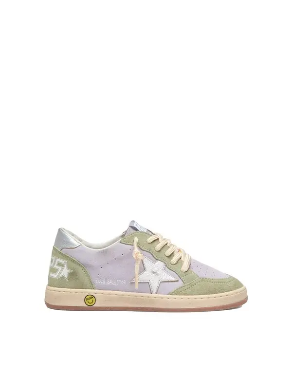 GOLDEN GOOSE Lace-up Sneakers With Perforated Details - Nude