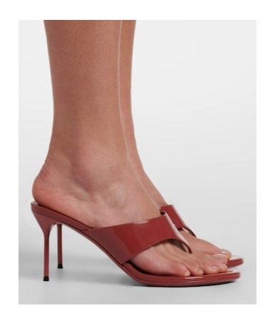 Paris Texas Lidia Patent Leather Thong Sandals
