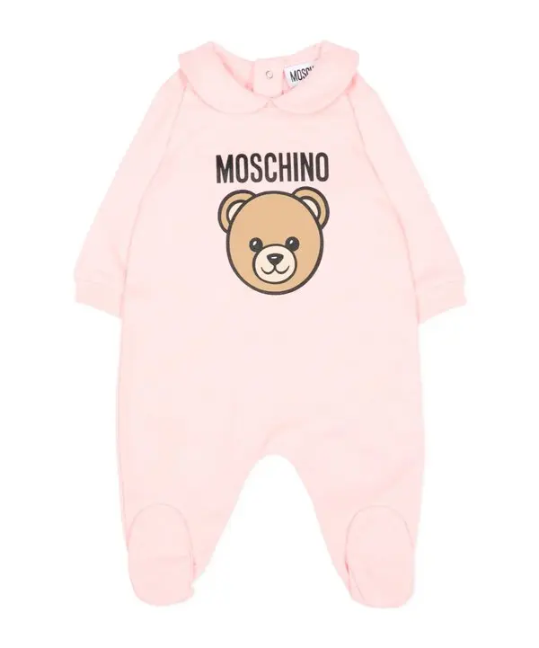 Moschino Teddy Bear Sleepsuit - Pink
